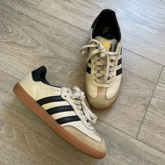 adidas | Shoes | Adidas Samba Cream Black | Poshmark